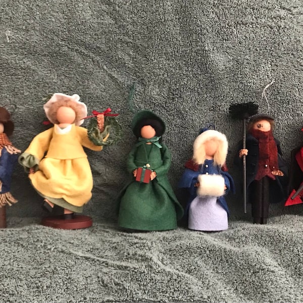 Belle From A Christmas Carol Clothespin Ornament, Scrooge's Fiancé ...