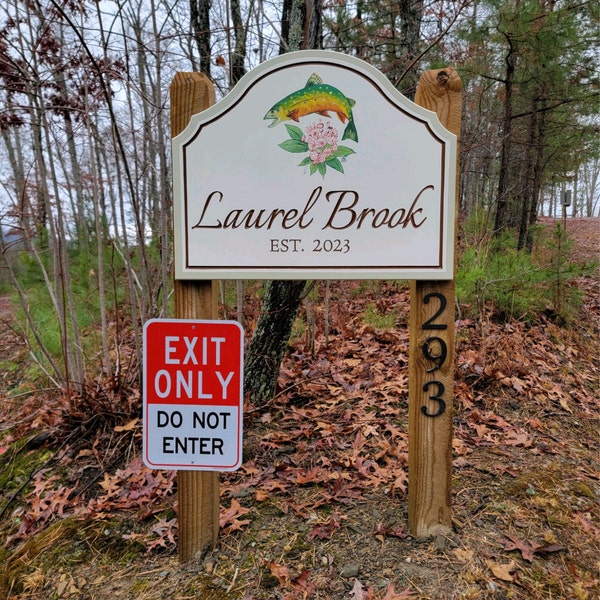 Custom Carved Outdoor Sign , 23K Gold Leaf Sign , Hanging Sign ...