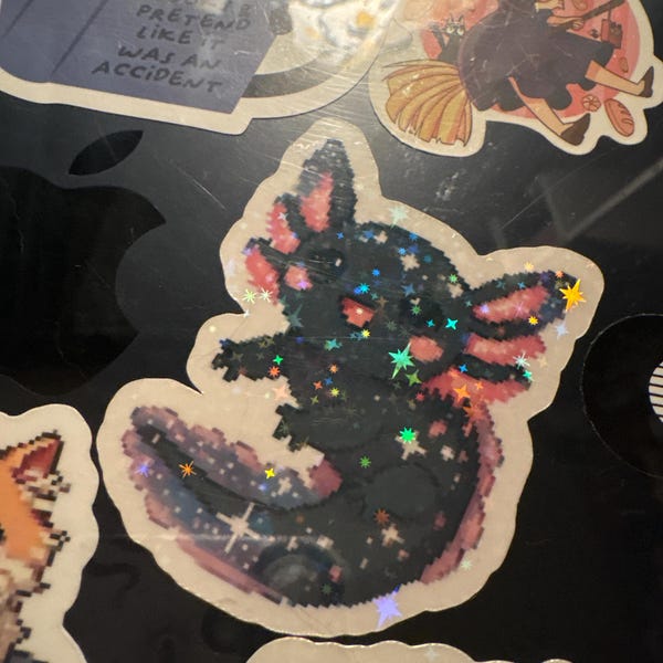Kawaii Pixel Art Axolotl Vinyl Stickers Cute 8 Bit Marine Animals Sea ...