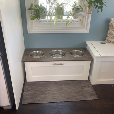 Double Style Dog Food Storage Cabinet, Container, Dry Pet Food Storage ...