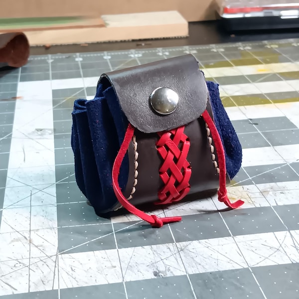PDF Pattern. Leather Drawstring Coin Pouch - Etsy