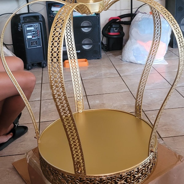 Biggest Crown Cake Stand , Metal Crown Cake Stand, Royal Themed Event ...