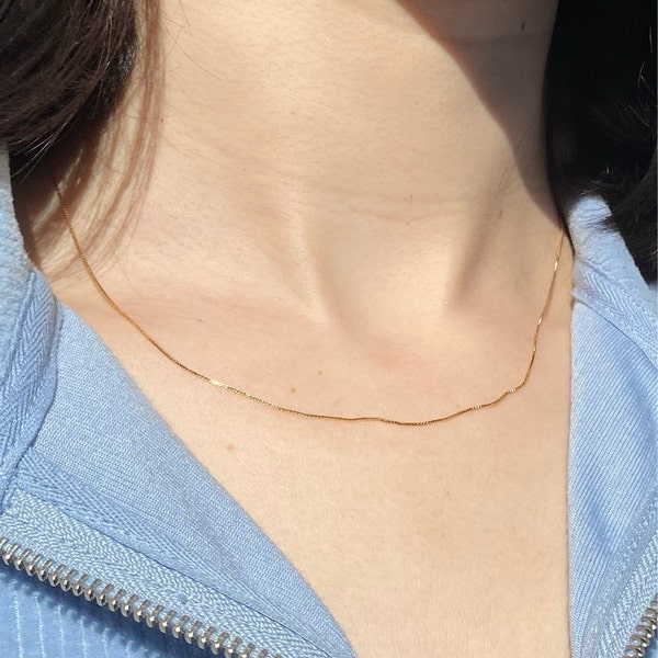 Delicate Chain, Layering Necklace, Simple Chain Necklace, Choker ...