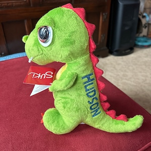 Personalised T-rex Dinosaur Soft Toy - Etsy