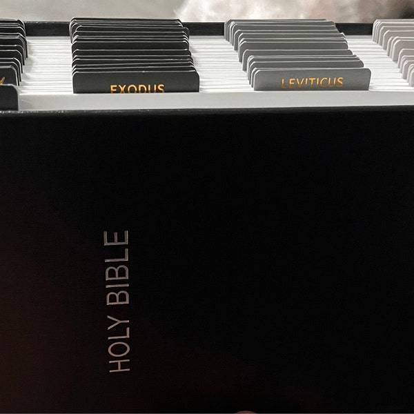 Bible Tabs Black Copper | Matte-coated Sticker Tabs | Bible Tabs for ...