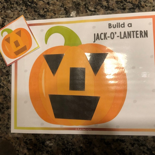 Jack O Lantern Printable, Build Jack O Lantern, Shapes Activities, Fall ...