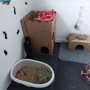 The Castle Corrugated Cardboard Castle for Bunny Rabbits & - Etsy UK