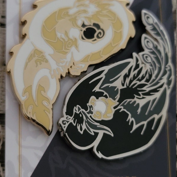 Yin Yang Original Enamel Pin - Etsy