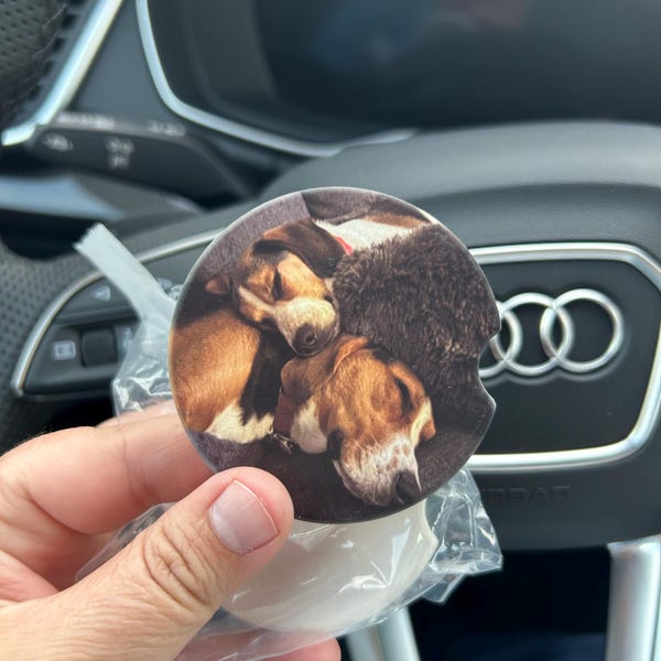 Personalized Car Coasters Set of 2, Photo Car Coasters, Custom Car ...