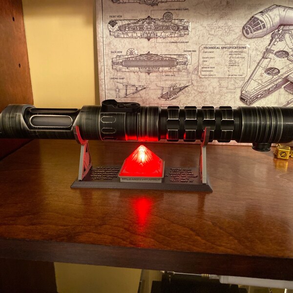 Sith Code LED Lightsaber Display Stand - Etsy
