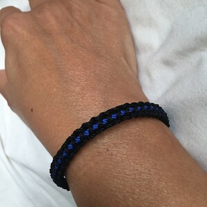 Police Thin Blue Line Bracelet, Thin Blue Line Bracelet support Police ...