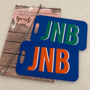 Personalized Luggage Tag, Circle Monogram Tag, Custom Luggage Tag ...