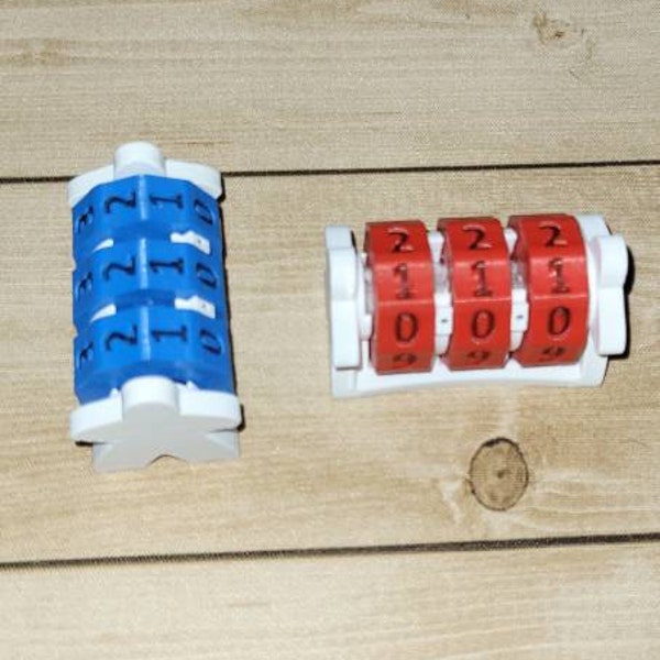 Compact Point Counter - 3 Wheels - for Board Games, Role Playing Games ...