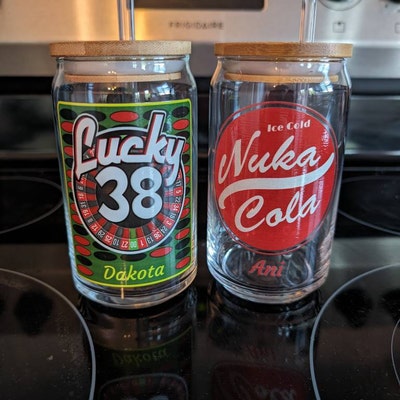 Nuka Cola Cranberry Fallout Inspired Glass Tumbler 16 Oz, Fallout Vault ...