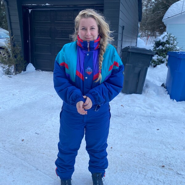 Red One Piece Ski Suit Warm Red Vintage HEAD Snowsuit Hipster Snow ...