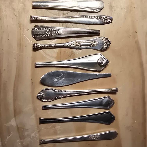 Silver Spoon Handles for Spoon Rings Silverware Spoon Ends Crafting ...