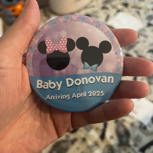 Disney Inspired Birthday Celebration Buttons, Custom Disney Birthday ...
