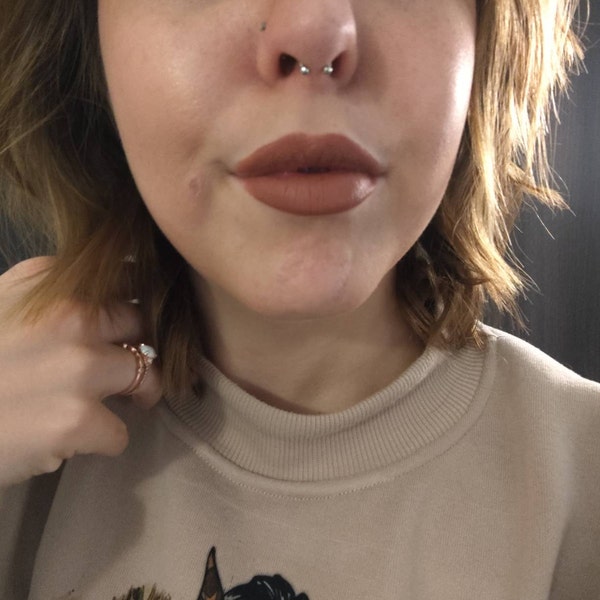 18g Septum Ring, REAL Very Tiny, Septum, Tragus, , 6mm Circular ...