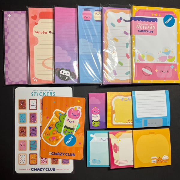 Library Card Sticky Note | 3x3 Sticky Note | Library Notepad | Bookish ...