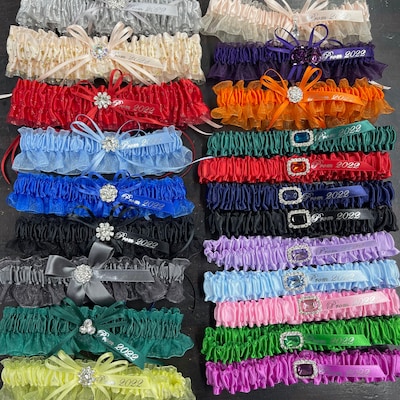 Jeweled Navy Blue Prom Garter. Prom Garter - Etsy