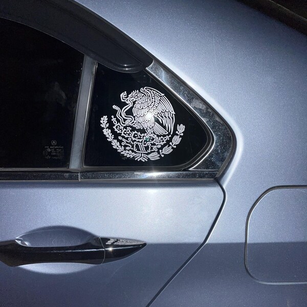 Mexican Flag Logo Decal, Mexican Eagle Decal, Waterproof Vinyl Sticker, Car Decal, Laptop ...