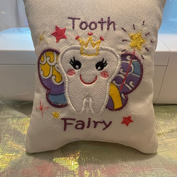 Tooth Fairy Embroidery Design - Tooth Applique - Machine Embroidery ...