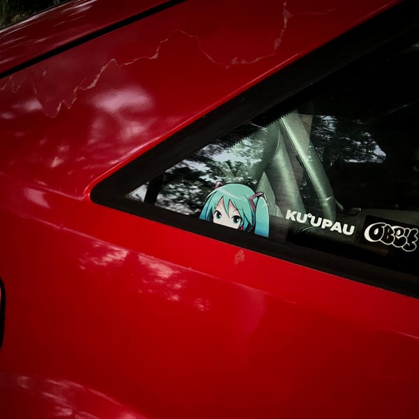 Bluey Peeker - Glossy White Cut Vinyl Car Decal - Multiple Sizes! - Etsy