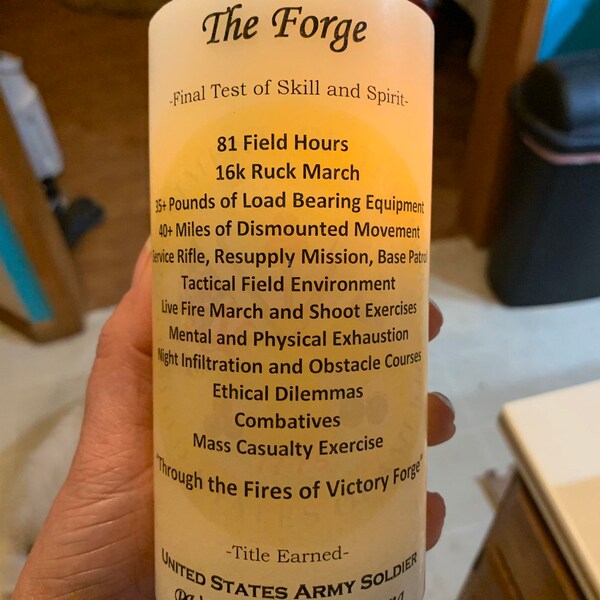 VICTORY Forge/forge Army Basic Training 6" Custom/personalized LED ...