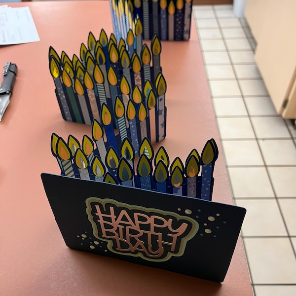 Candles Card - Age Birthday Candles Card (5” X 7”) - Candle for Every ...