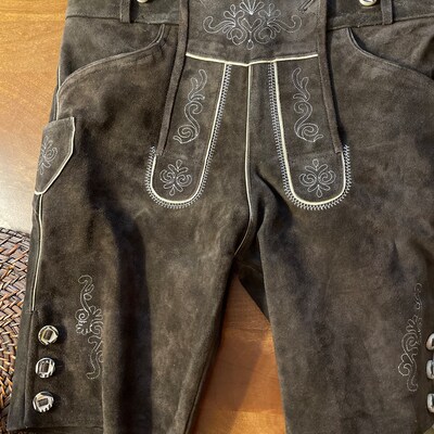 Authentic German Long Brown 3 Piece Dirndl Set With Bavarian Floral ...