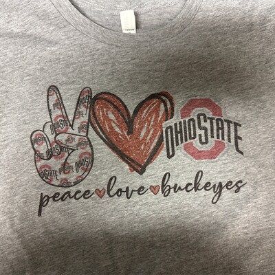 Peace Love Buckeyes Shirt - Etsy