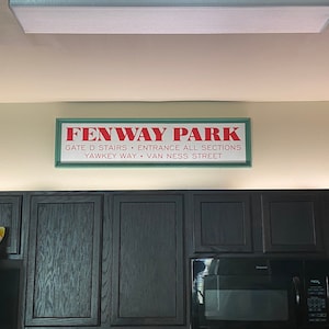 Spectacular Huge Hand Painted Replica Fenway Park Gate Sign the Most ...