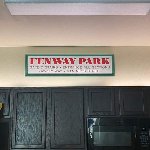 Spectacular Huge Hand Painted Replica Fenway Park Gate Sign - the Most ...