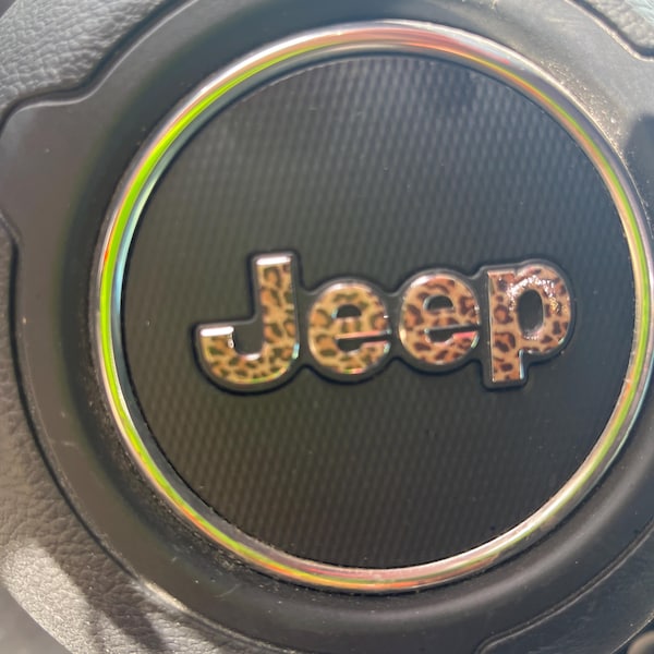 Animal Print Jeep Steering Wheel Sticker Decal, Wrangler JK, JL ...