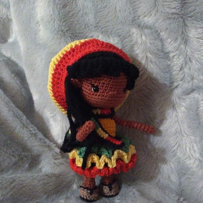 Amigurumi Crochet Pattern : Rastafairy Doll in English and French Doll ...