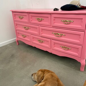 SOLD Dresser Hot Pink Dresser Tv Console Living Room - Etsy