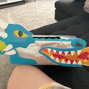 Dragon Printable Box Kit DIY Valentine Box Decor Kit for Valentine's ...