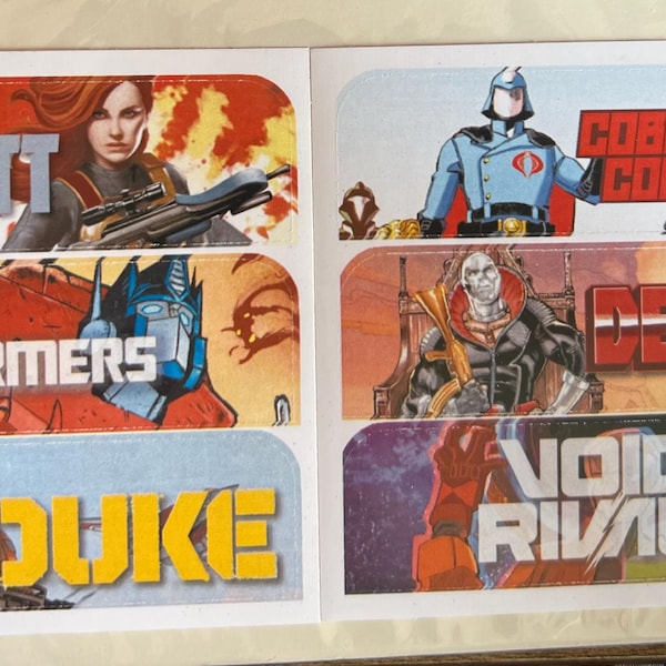 Custom Comic Book Divider Labels - Etsy