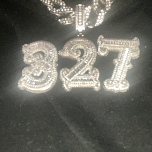 Custom Diamond Icy Script Nameplate Necklace With Tennis Baguette Chain ...