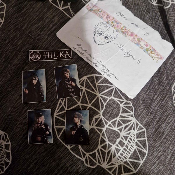 JILUKA Visual Kei, V-kei, J-rock Band Glossy and Waterproof Sticker Set ...