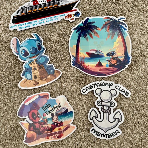 Disney Wish Cruise Ship Sticker | DCL Stationery | Laptop Sticker ...