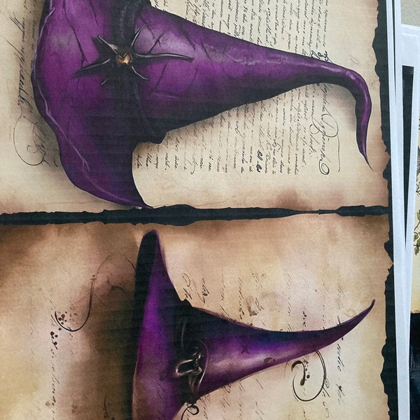 Gothic Frames Junk Journal Pages Dark Witch Haunted Mirror Junkjournal ...