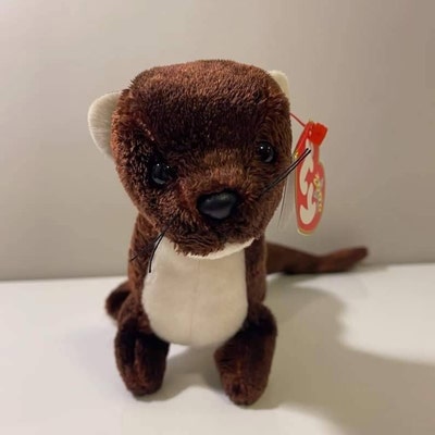 Ty Beanie Boo henry the Bear Holding Fish RARE Canada - Etsy