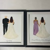 Personalized Bride and Dad Portrait Art PRINT | Father of the Bride ...