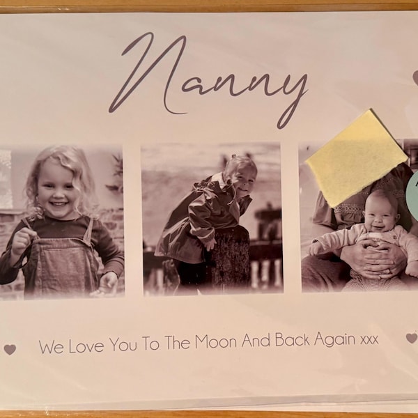 Nanny Photo Frame, Nanny, Nanna, Nan Gift & Framed Print - Etsy UK