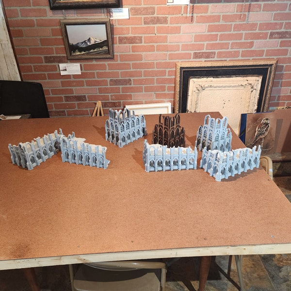 Budget Cathedral Terrain File (type 1), Laser Cut Files, SVG, Ai, Pdf ...