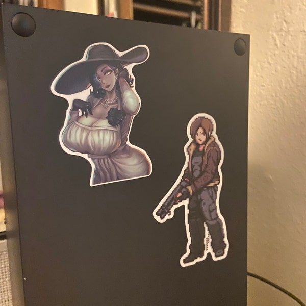 Resident Evil Pixel Art Stickers | Leon S Kennedy Ada Ashley Jill RE4 ...