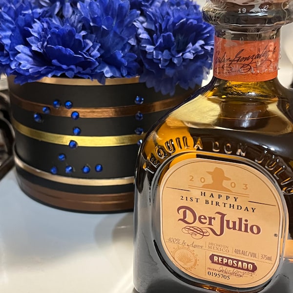 Personalized Patron Label, Birthday Bottle Labels, Groomsmen Gift ...