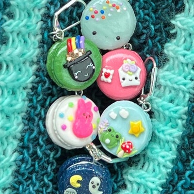 Smores Turtle Kawaii Polymer Clay Charms Stitch Markers - Etsy