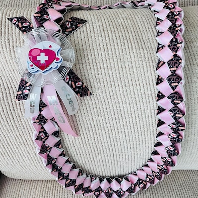 Baseball Ribbon Lei/graduation Leis/senior Night/sport Night/graduation ...